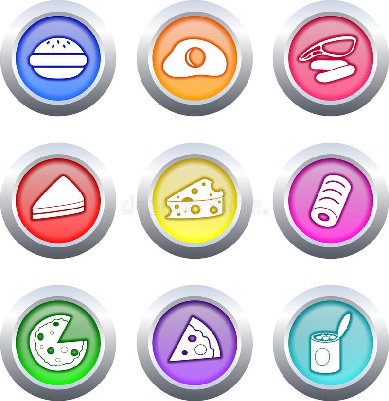 Food shapes stock illustration. Illustration of cone, collection - 5513349