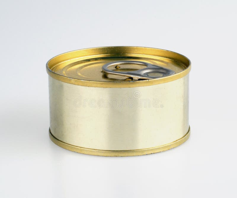 Food Can without Label Isolated Stock Image - Image of simple, meal ...