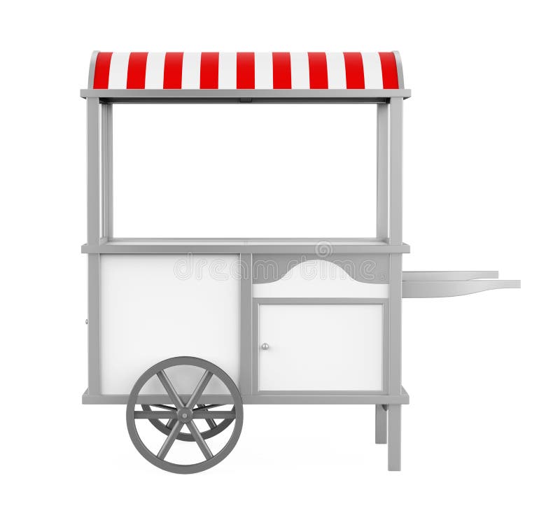 Food Cart Isolated stock illustration. Illustration of stand - 162272580