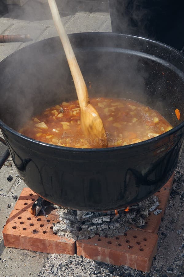 Food at the cauldron stock photo. Image of heat, gourmet - 94010584