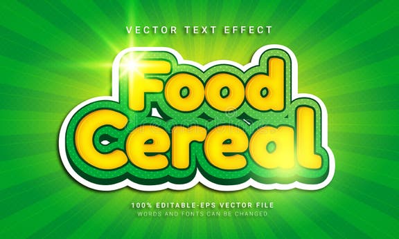 Cereal Font Stock Illustrations – 1,340 Cereal Font Stock Illustrations ...