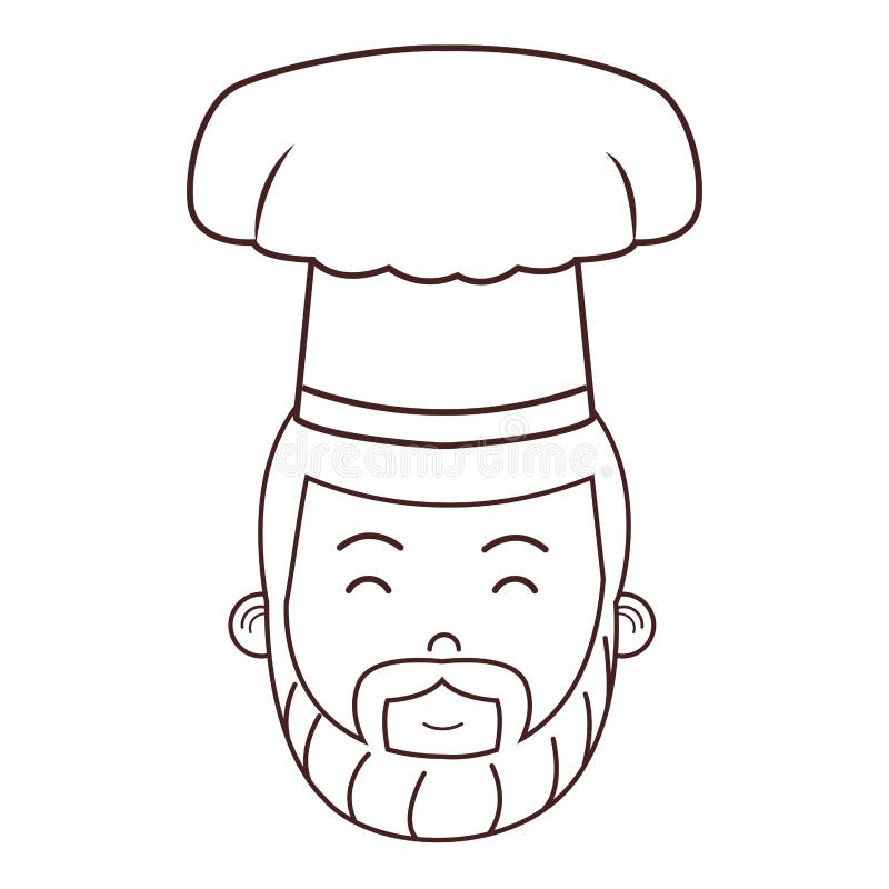 Food chef face cartoon stock vector. Illustration of commercial - 138652744