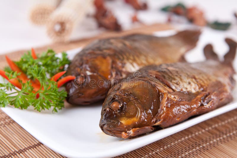Food in china--fried fish stock image. Image of asia - 18527085