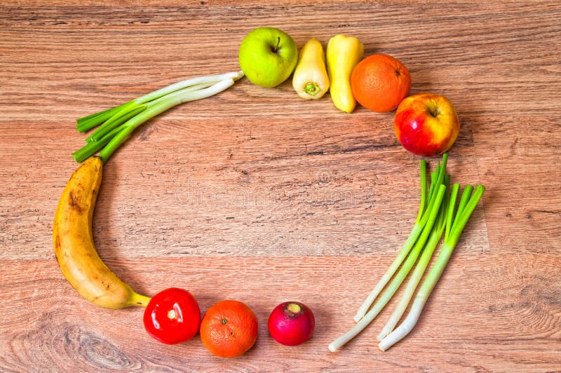 Food circle stock image. Image of herb, wooden, natural - 52591697