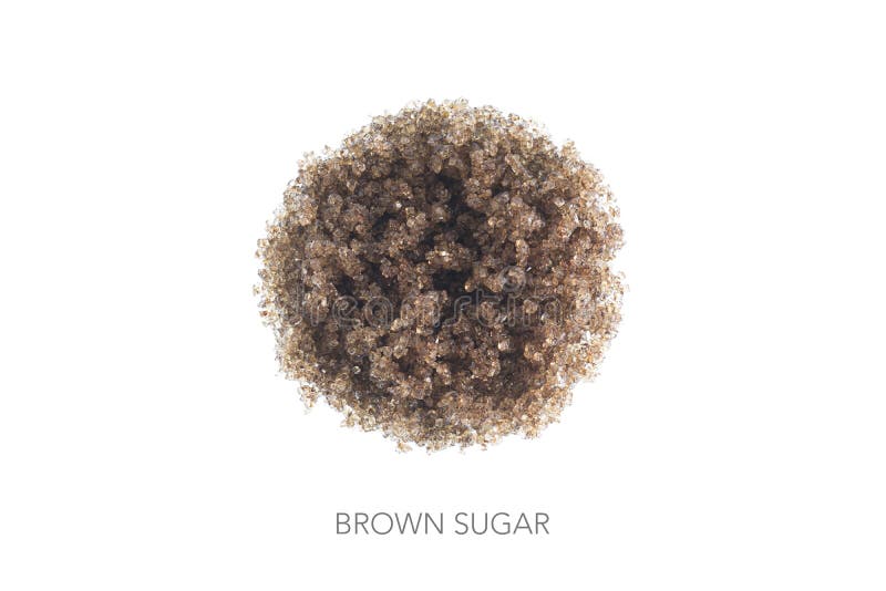 Food Circle Round Brown Sugar Stock Image - Image of bake, granulated ...