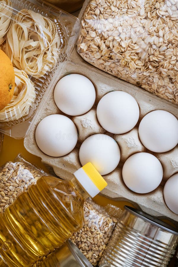 Food Close Up View from the Top Stock Photo - Image of community ...