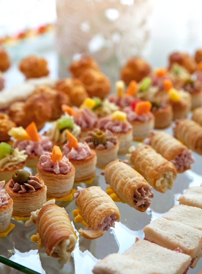 Food for Cocktail on Wedding Party Stock Image - Image of meal ...