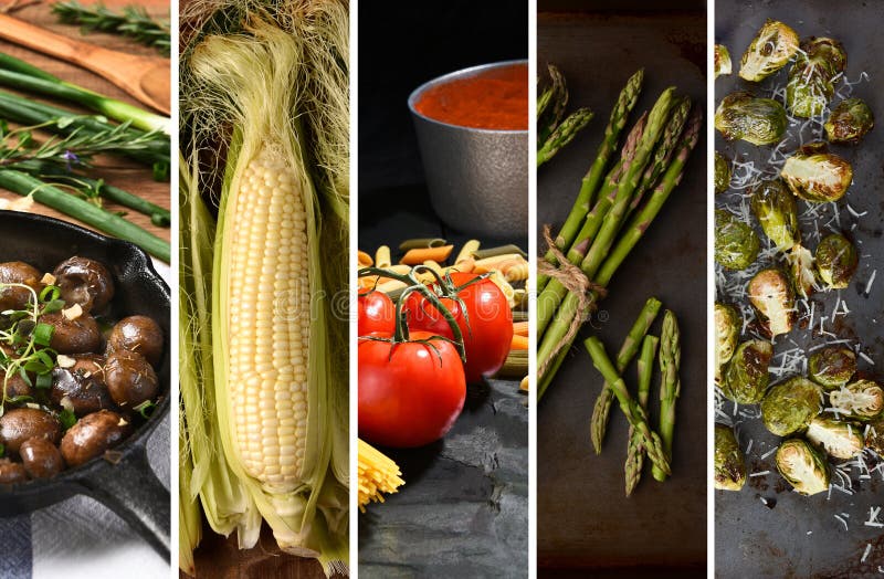 Food ingredients collage stock photo. Image of green - 16537186