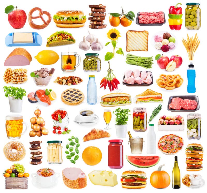 Food collection stock image. Image of dairy, beer, fries - 32457729