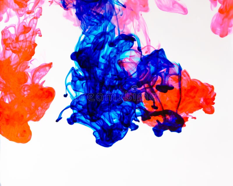 Food Color Drop and Dissolve in Water. Stock Photo - Image of ...