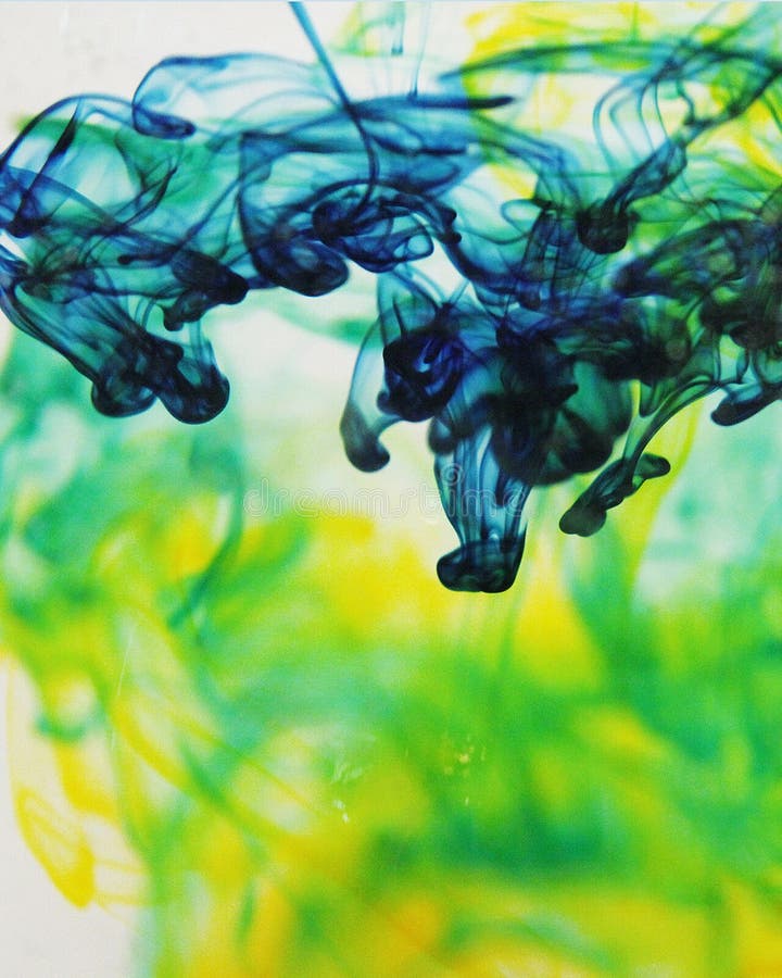 Blue Purple Food Dye Water Drops Background Stock Image - Image of food ...