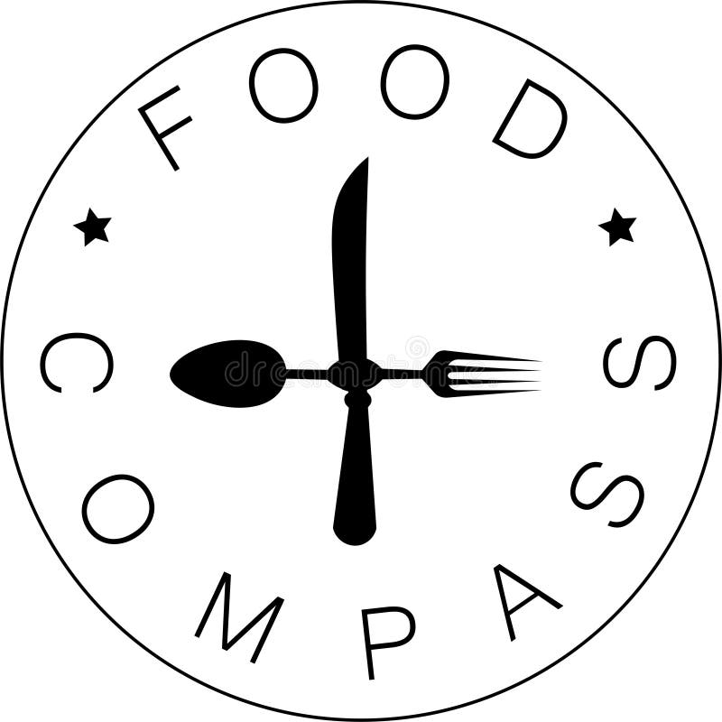 Food Compass Restaurant Logo Design Inspiration Stock Vector ...