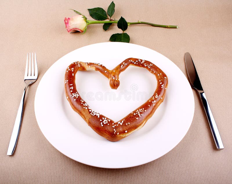 Food Concept - Eating for Love Stock Image - Image of arrow, placard ...