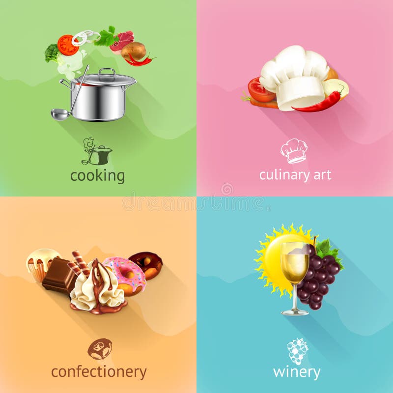 Food, concept vector set stock vector. Illustration of cream - 57245684