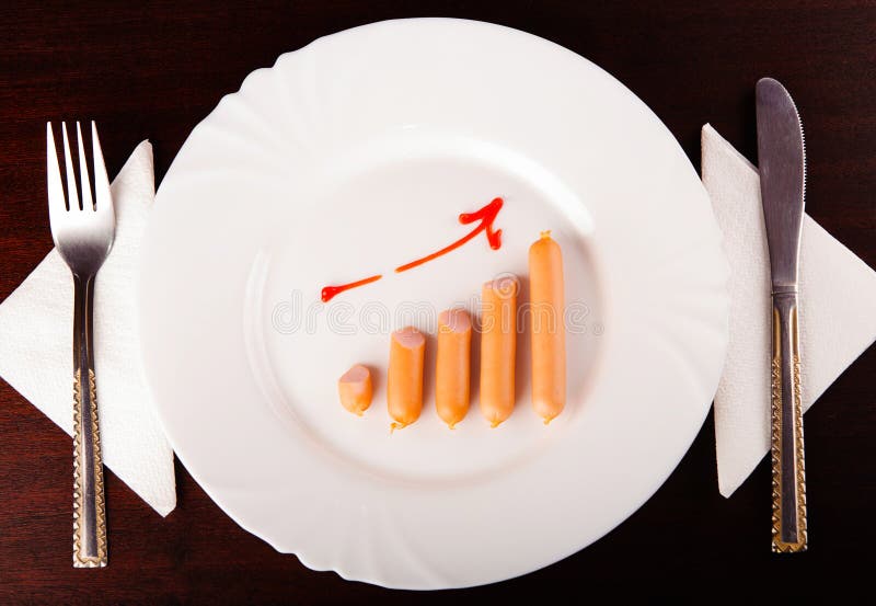 Food Consumption Growth Trend Stock Photo - Image of increase, diagram ...