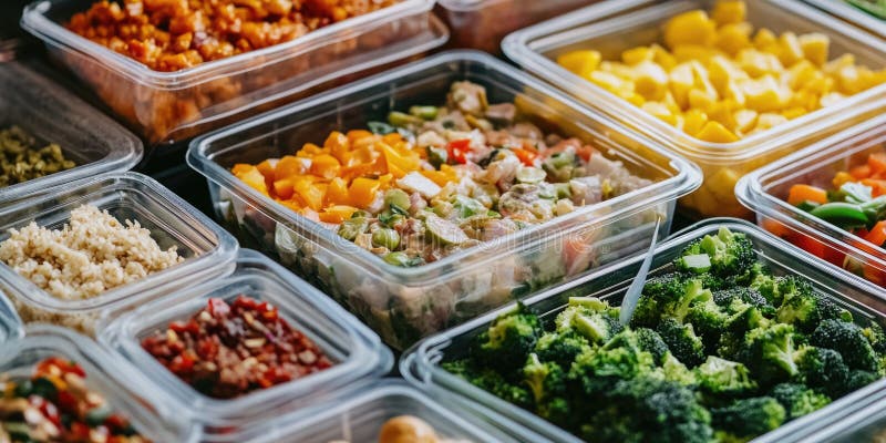 Food Containers Assortment stock photo. Image of storage - 378726520