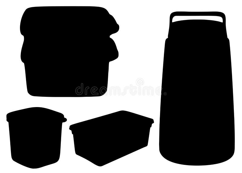 Food Containers for the Kitchen Included. Stock Vector - Illustration ...