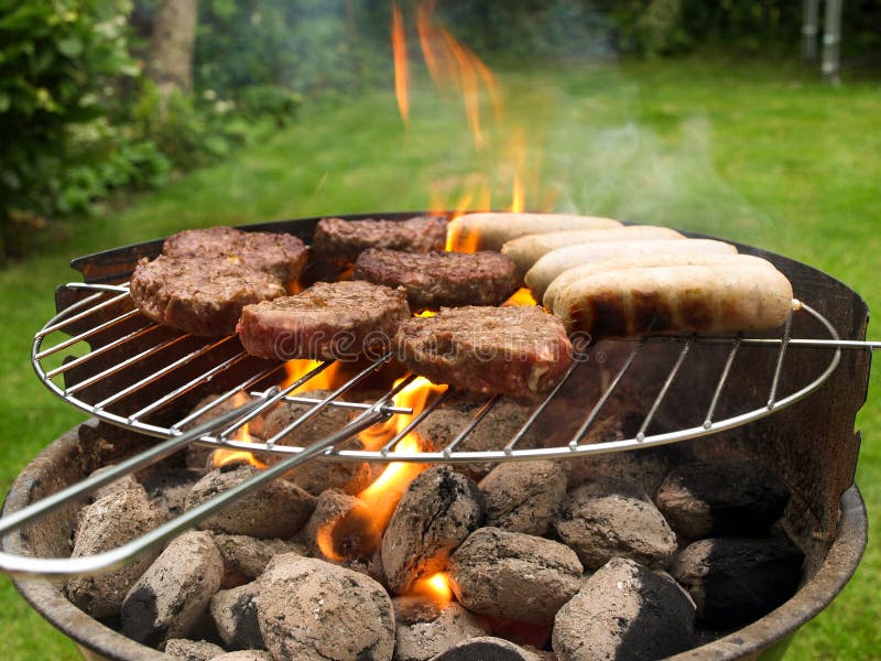 Food cooking on barbecue stock photo. Image of food, watering - 20073974