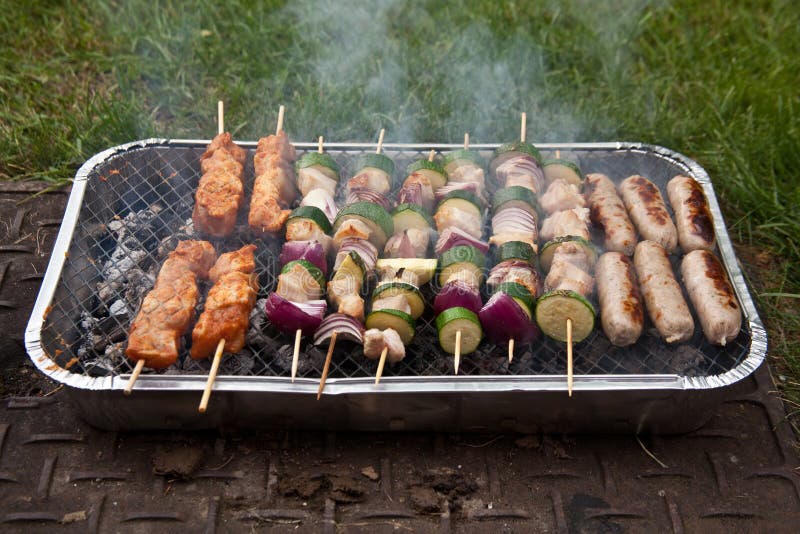 Food cooking on barbecue stock photo. Image of appetising - 25357756