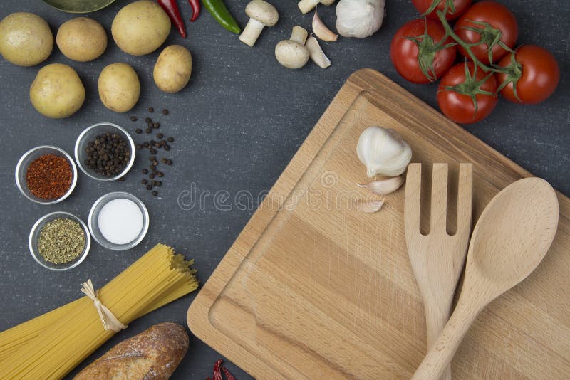 Food and cooking concept stock photo. Image of spoon - 208674986