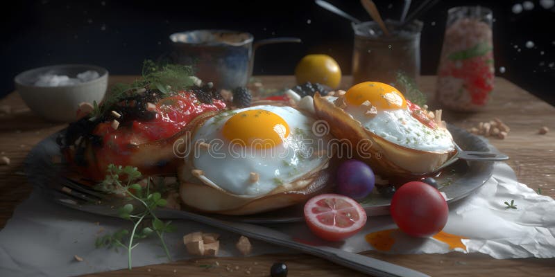 Food Cooking Recipe Chef Delicious Hyper-realistic Textur Generative AI ...