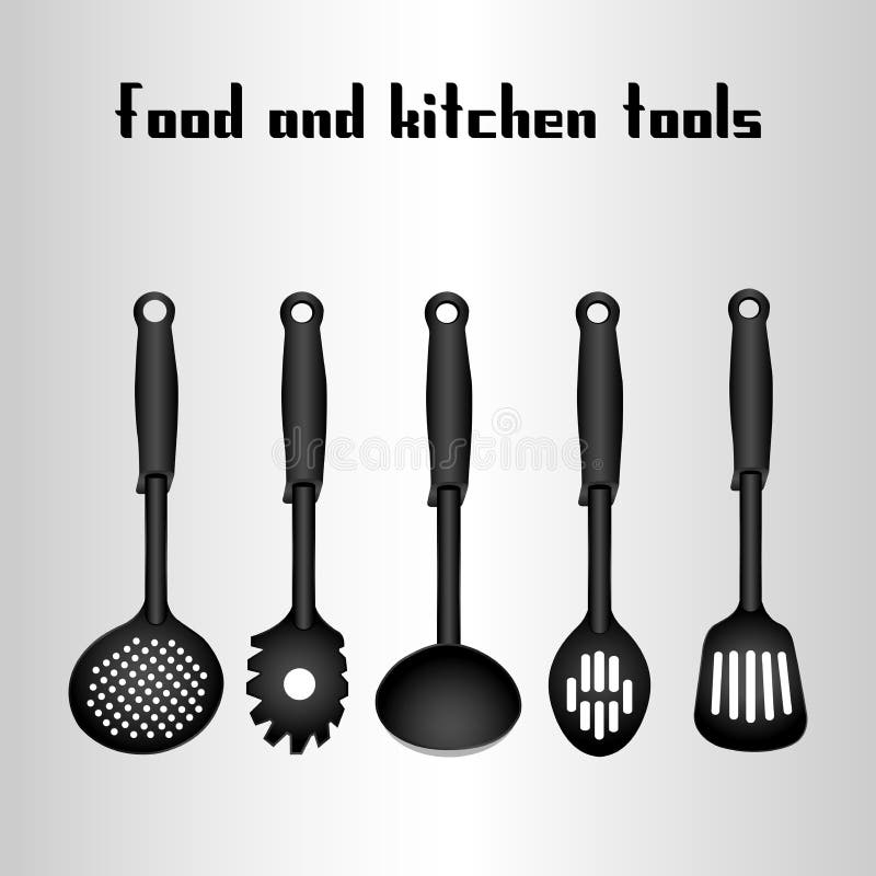 Food and cooking tools stock illustration. Illustration of vector ...