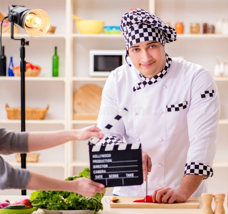 Food Cooking Tv Show in the Studio Stock Photo - Image of eating ...