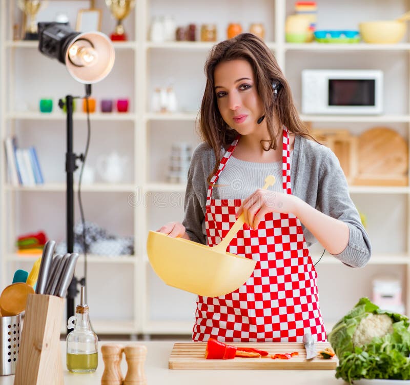 Food Cooking Tv Show in the Studio Stock Photo - Image of cuisine ...