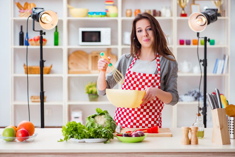 The Food Cooking Tv Show in the Studio Stock Photo - Image of blog ...