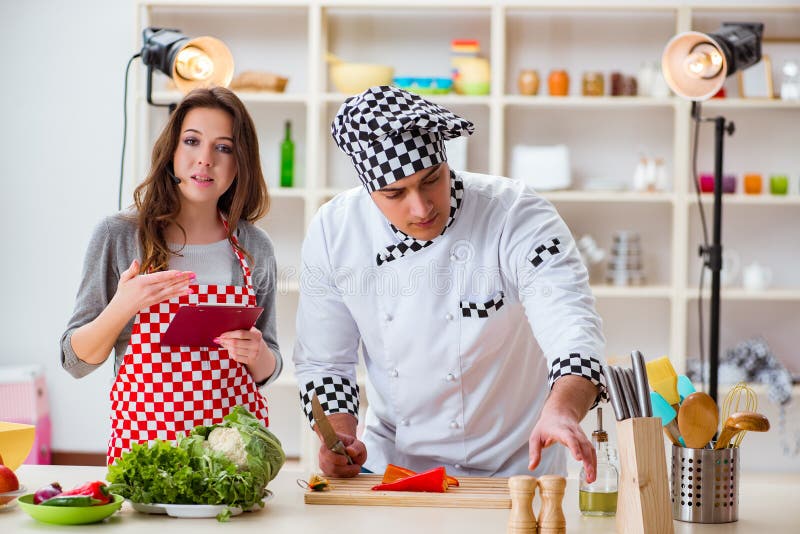 The Food Cooking Tv Show in the Studio Stock Photo - Image of food ...