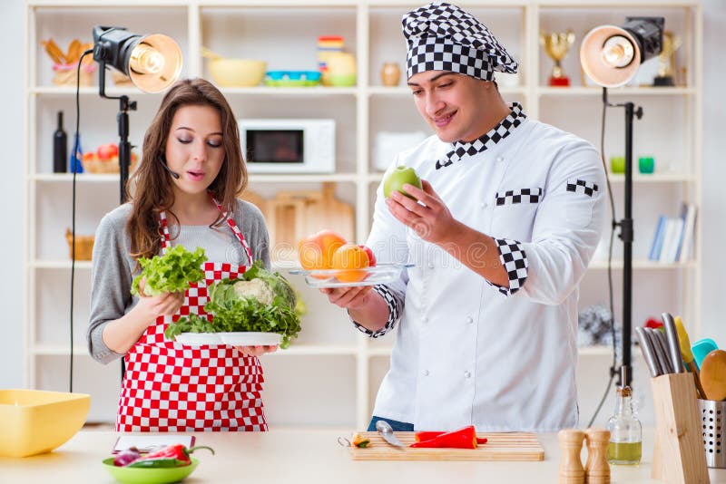 The Food Cooking Tv Show in the Studio Stock Photo - Image of dish ...