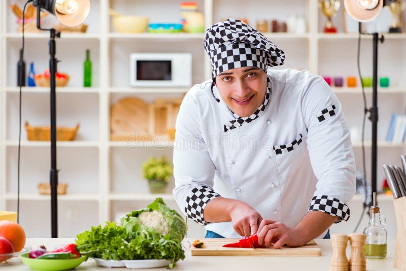 The Food Cooking Tv Show in the Studio Stock Image - Image of blog ...