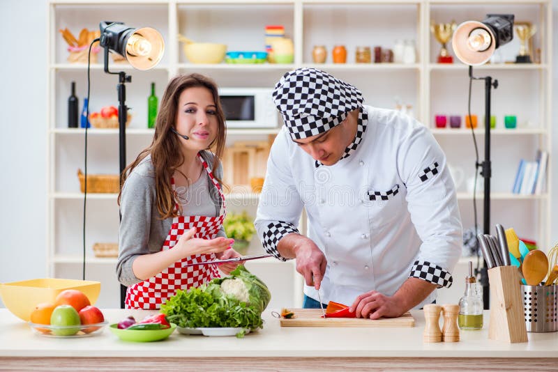 The Food Cooking Tv Show in the Studio Stock Photo - Image of blog ...