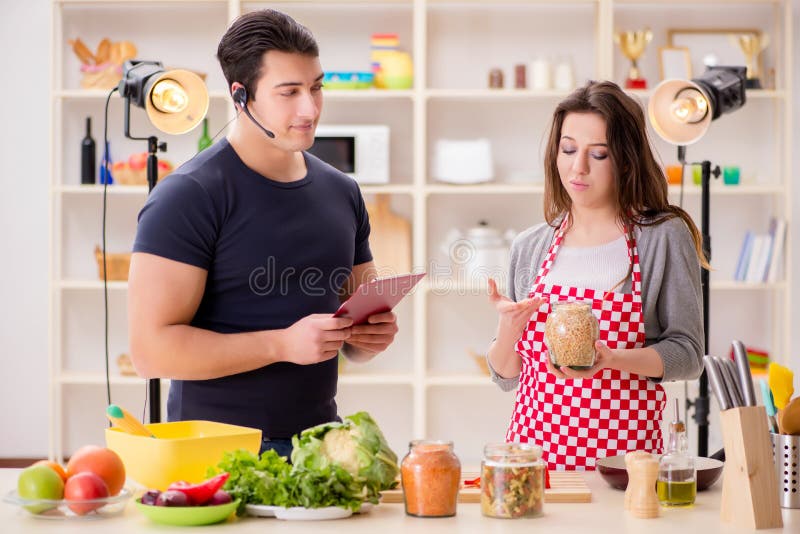 The Food Cooking Tv Show in the Studio Stock Photo - Image of cooking ...
