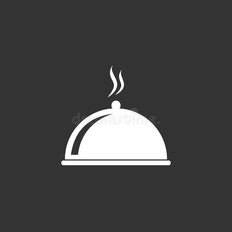 Food Cover Icon. Vector Illustration, Flat Design Stock Illustration ...