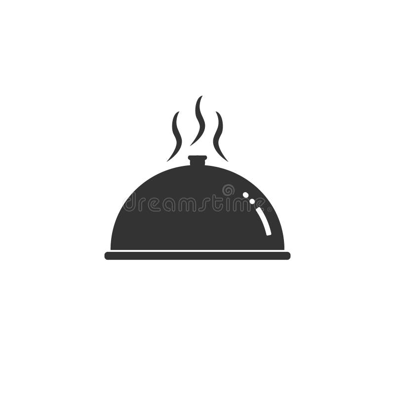 Food Cover Icon. Vector Illustration, Flat Design Stock Illustration ...