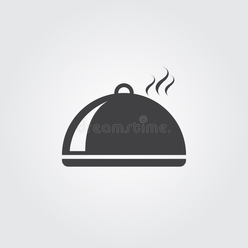 Food Cover Icon, Logo Illustration, Group Pictogram Isolated on White ...