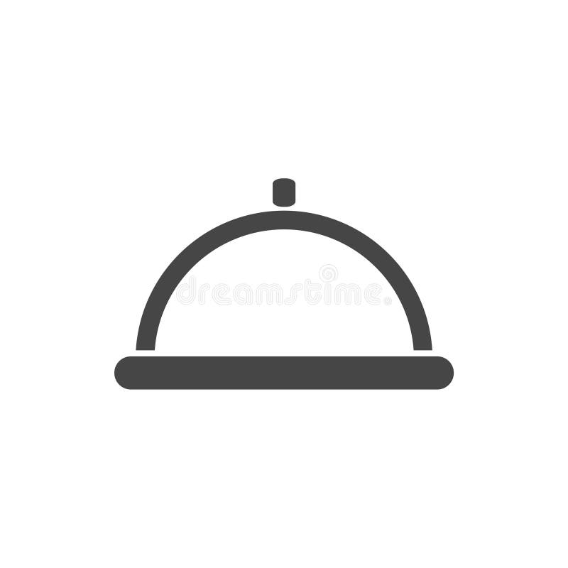 Food cover - vector icon stock vector. Illustration of food - 124032542