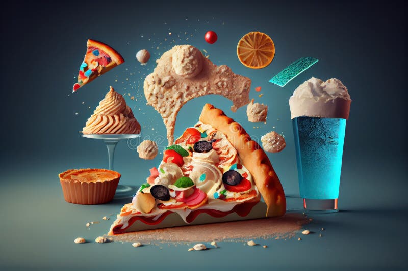 Food Creative Concept. Generative AI Stock Illustration - Illustration ...
