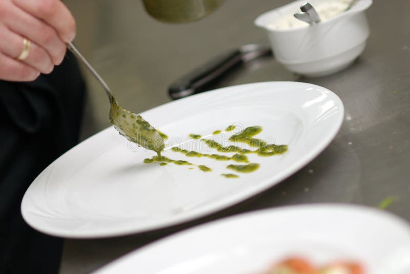 Food decoration stock photo. Image of decorating, plate - 13381872