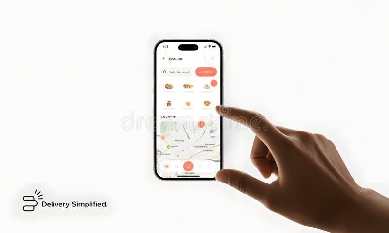 Based Food Delivery Map Interface Stock Illustrations – 8 Based Food ...