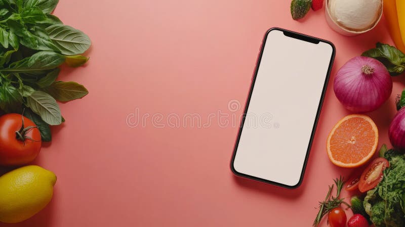 Food Delivery App Interface on Smartphone Highlighting Seamless ...