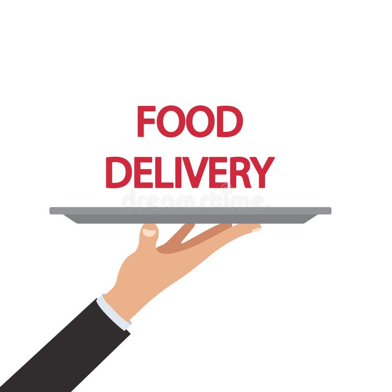 Food Delivery Icon Design in Flat Style. Vector. Stock Vector ...