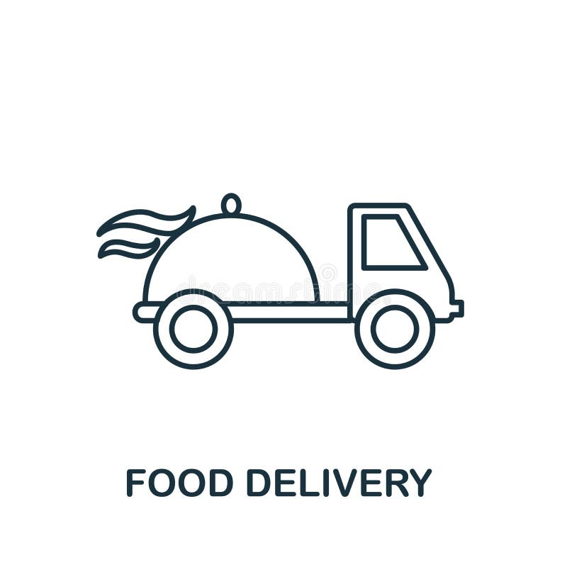 Food Delivery Icon. Simple Element from Delivery Collection. Creative ...