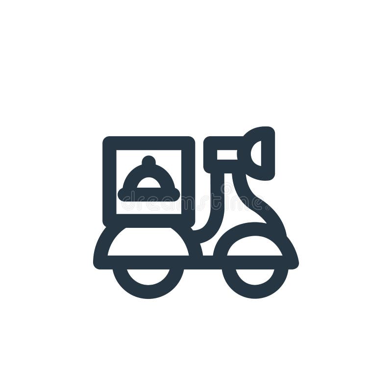Food Delivery Icon Vector from Restaurant Concept. Thin Line ...