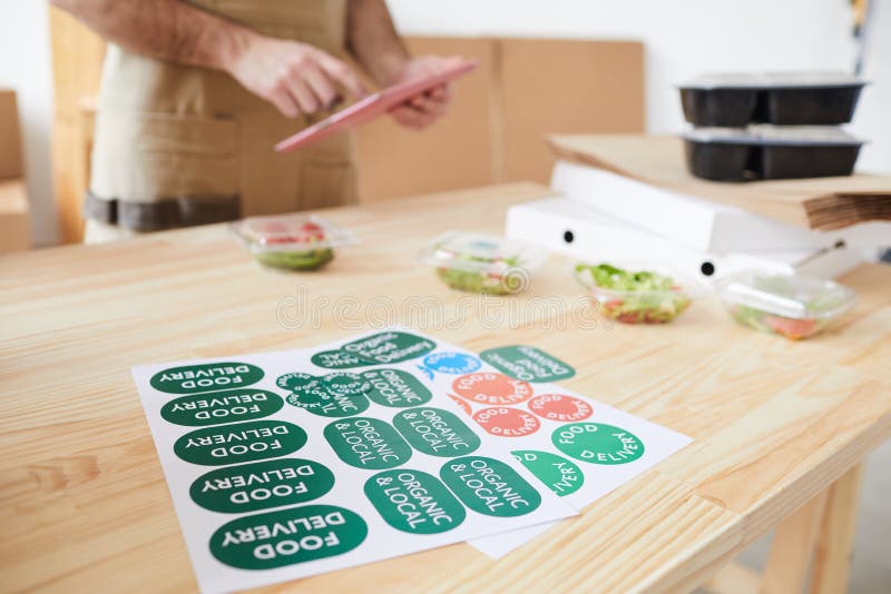 Food Delivery Packaging stock photo. Image of order - 193061524
