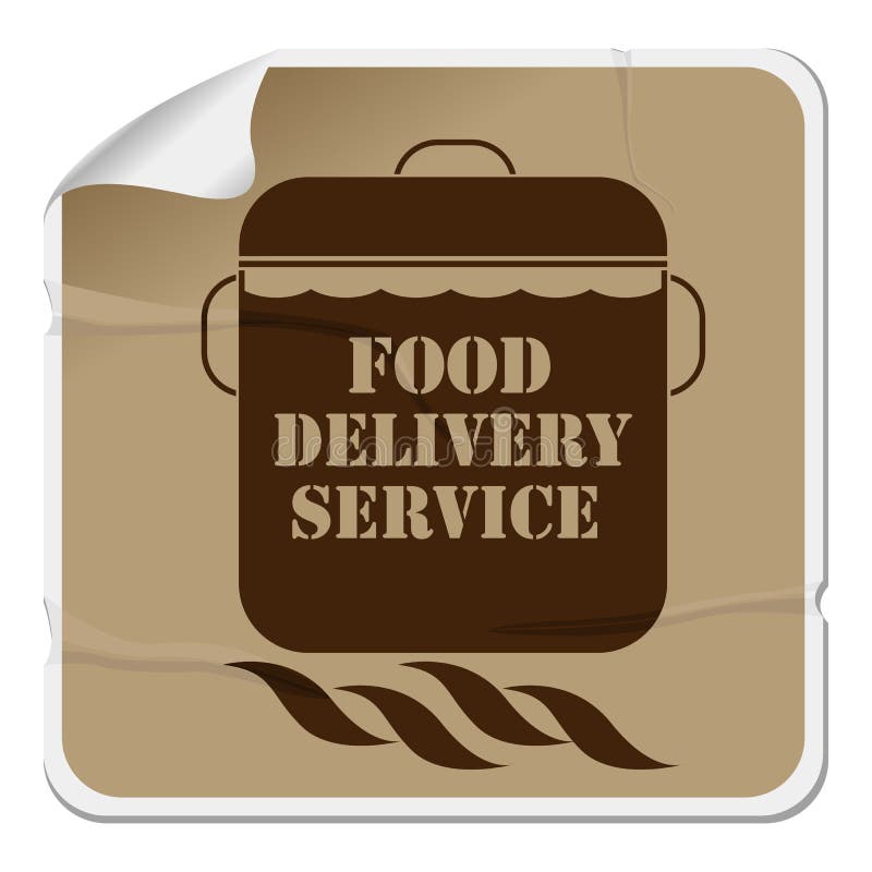Food Delivery Design stock vector. Illustration of fast - 48202876