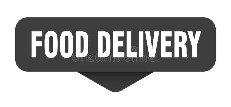 Food Delivery Sticker. Food Delivery Sign on Transparent Background ...
