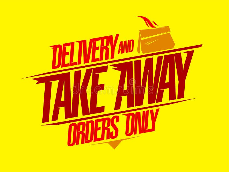 Food Delivery and Take Away Tablet Template Stock Vector - Illustration ...