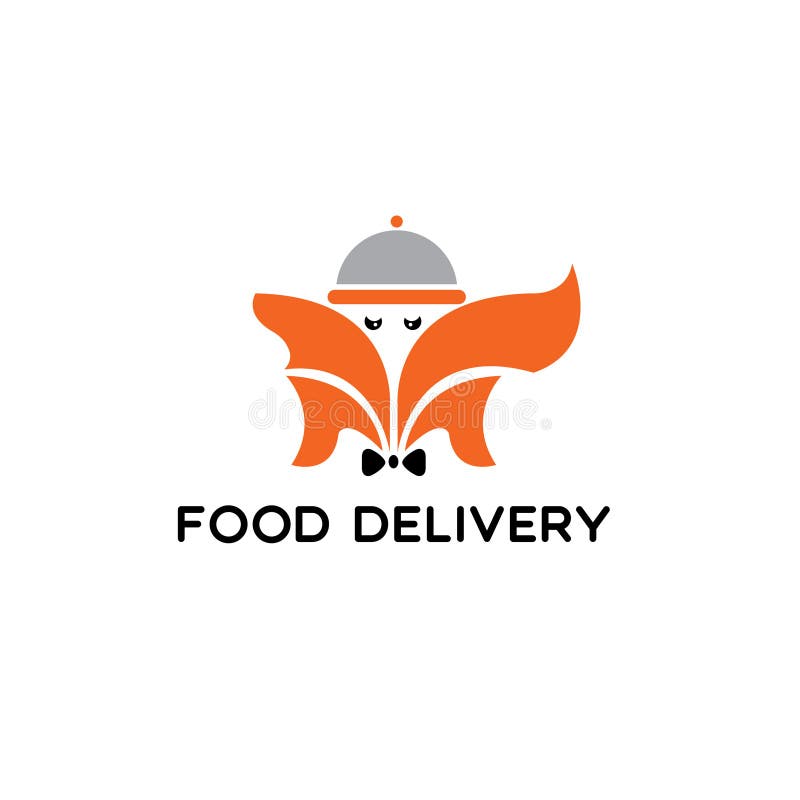 Food Delivery Vector Logo Design Template Stock Vector - Illustration ...